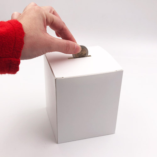 Packaging boite rectangulaire creation libre personnalisable 10x10x12cm